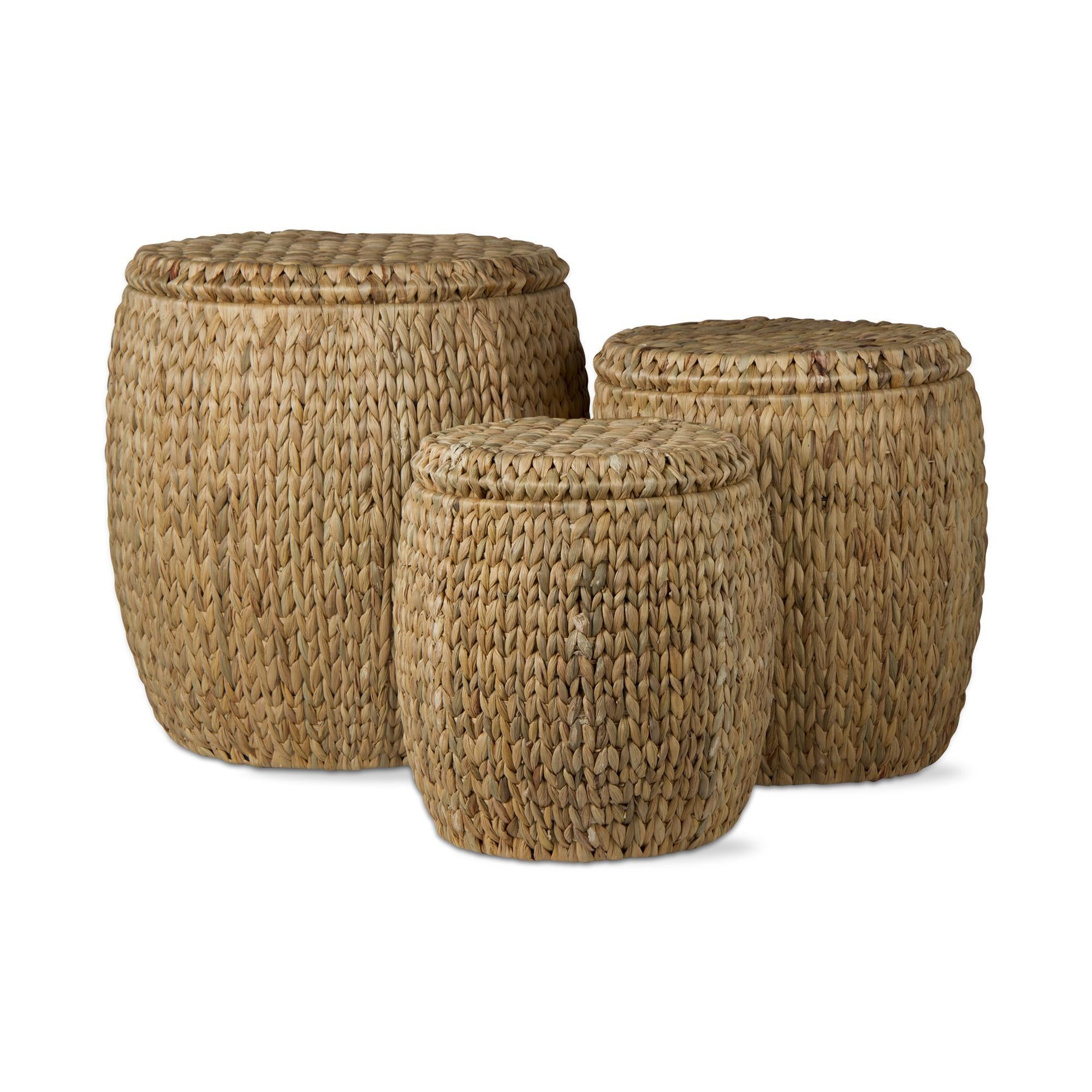 WATER HYACINTH OTTOMAN – Honey Locust Farms